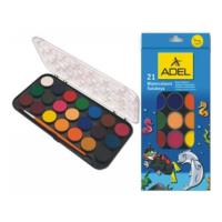 Νερομπογιες Adel 21 Χρωματων - Ζωγραφικη (ANA.USG0050) : e-shop.cy