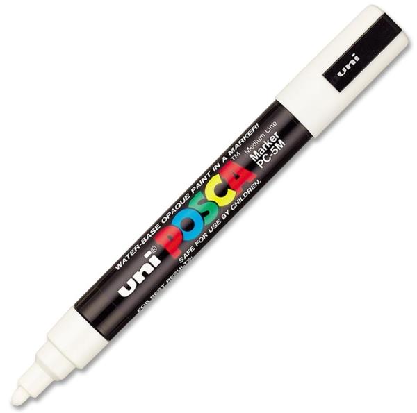 Μαρκαδορος Posca Pc-5m 2.5mm Ασπρο - Marker (ANA.UNI0097) : e-shop.cy
