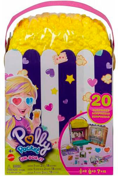 Polly Pocket: Un-box-it Playset - Popcorn Shape Box (gvc96) - Ηρωες ...