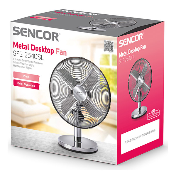 Ανεμιστηρας Επιτραπεζιος Μεταλλικος 30w Sencor Sfe 2540sl - Ανεμιστηρες ...