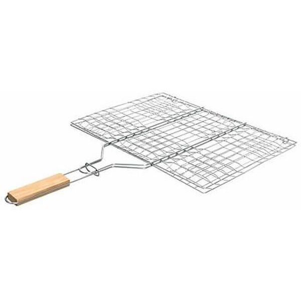Σχαρα Ψησιματος Barbeque Estia 05-9489 Μεταλλικη 49.5x30cm Με Ξυλινη ...