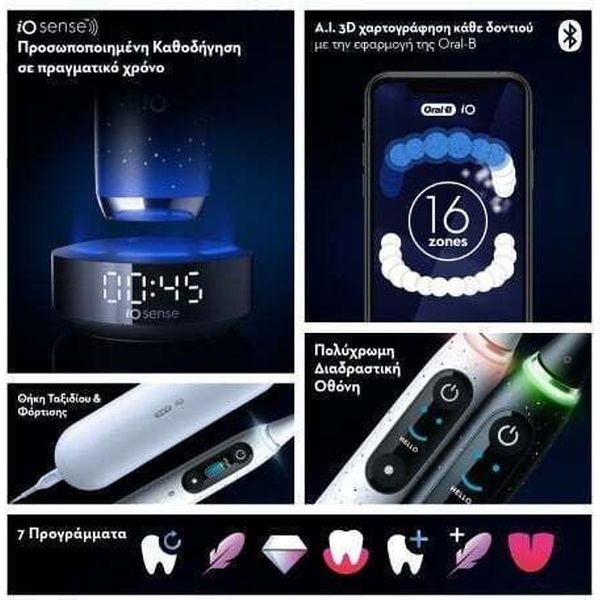 Ηλεκτρικη Οδοντοβουρτσα Oral-b Io10 Magnetic Stardust White ...