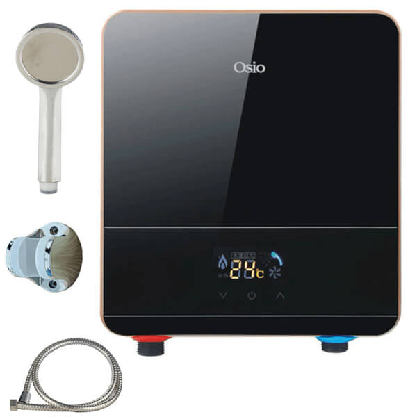 Ηλεκτρικος Ταχυθερμαντηρας Μπανιου 5500w Osio Ohf-2570b Με Οθονη Και ...