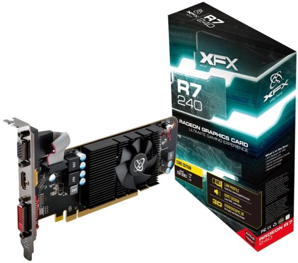 VGA XFX AMD Radeon R7 240 R7-240a-clf2 Core Edition 2GB Ddr3 LP Pci-e ...