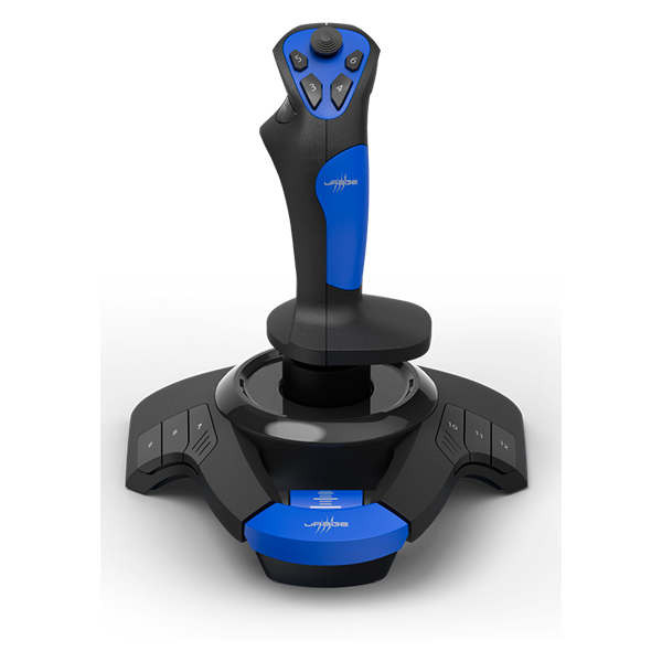 Hama 186043 Urage Airborne 300 Gaming Joystick, For PC, Black/blue ...