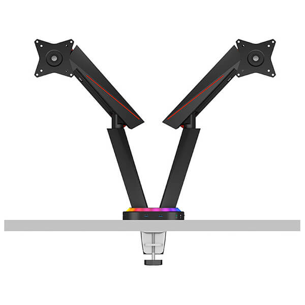 ICY BOX Ib-msg304bl-t Gaming Monitor Stand With USB 3.0 Media HUB AND ...