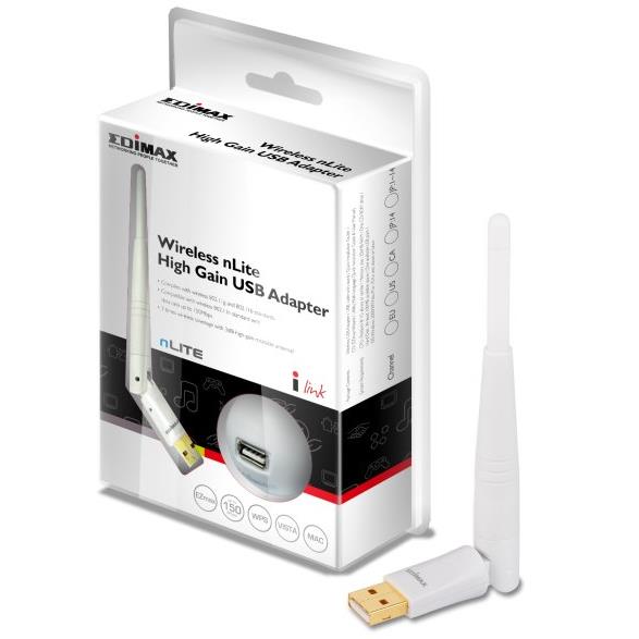 Edimax Ew-7711uan Wireless Nlite 3dbi High Gain USB Adapter - Wireless ...