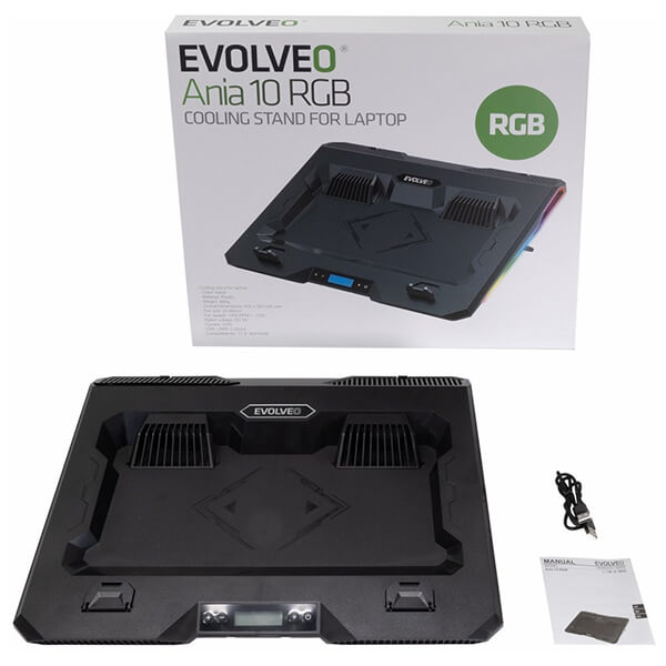 Evolveo Ania 10 RGB Adjustable Laptop Stand - Βασεις notebook (PER ...