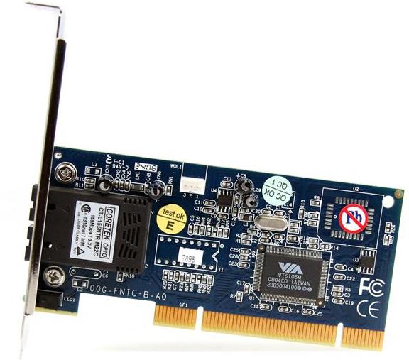 Startech 100mbps Full/low Profile Ethernet Multi Mode SC Fiber PCI NIC ...