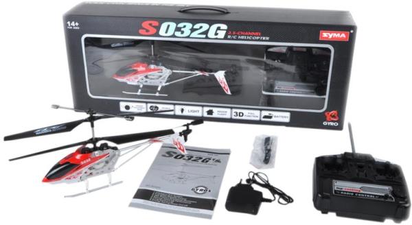 Syma S032g 3.5-channel RC Helicopter With Gyro RED - Μοντελισμος (PER ...