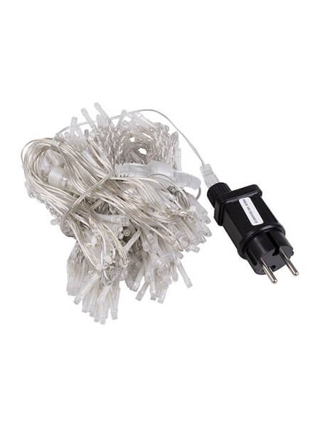 100 LED Λευκα Εξωτερικα Κουρτινα-επεκταση L.v. (δεν Περιεχεται Ο ...