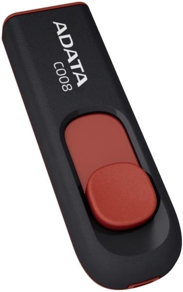 Adata Classic C008 8GB Usb2.0 Flash Drive Black/red - Μνημες usb (PER ...