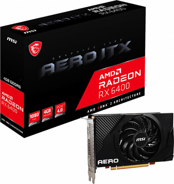 VGA MSI 4GB AMD Radeon Rx6400 ITX 4G - Καρτα γραφικων (PER.514689) : e ...