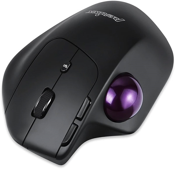 Perixx Perimice-720 Wireless Dual Mode Ergonomic Trackball Mouse ...