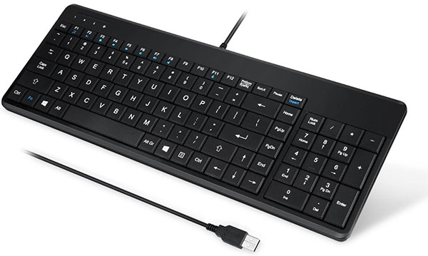 Perixx Periboard-220 U Wired Compact Keyboard With Standard US Layout ...