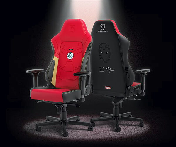 Noblechairs Hero Gaming Chair Iron MAN Special Edition - Gaming chairs ...