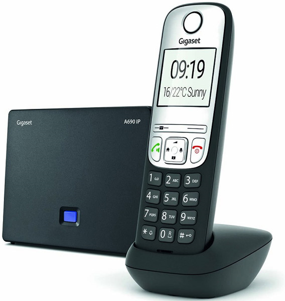 Gigaset As690ip Cordless Voip Phone Black - Voip phones (PER.617995 ...