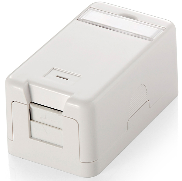 Equip 125121 Surface Mounted Keystone BOX For 1 Keystone Jack White ...