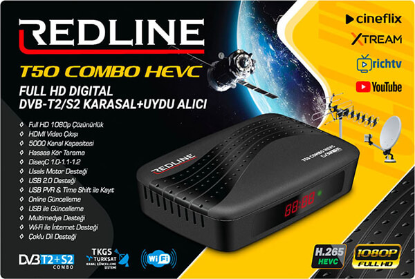 Δεκτης Redline T50 Combo - Set top box (PER.772825) : e-shop.cy