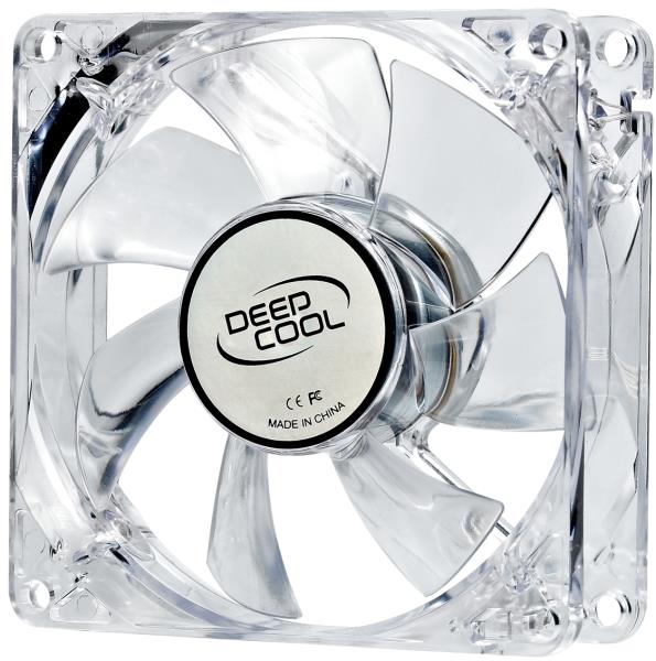 Deepcool Xfan 80l/r 80mm Transparent FAN With RED LED - Ανεμιστηρας ...