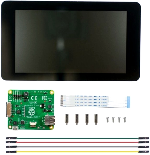 Raspberry PI 3 Official 7'' Touchscreen Display - Raspberry (PER.817964 ...