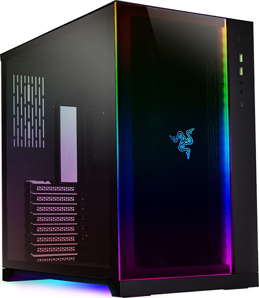 Case Lian LI Pc-o11 Dynamic Razer Edition Mid-tower Tempered Glass ...