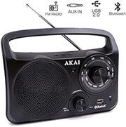 Akai Apr-85bt Φορητο Αναλογικο Ραδιοφωνο Με Bluetooth USB ΚΑΙ Aux-in ...
