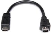 Startech Micro USB TO Mini USB Adapter Cable M/F 15cm - Converters (PER ...