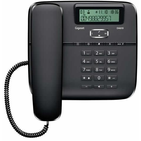 Gigaset Da610 Black - Ενσυρματο τηλεφωνο (TEL.004179) : e-shop.cy