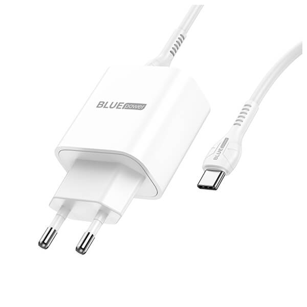 Blue Power Wall Travel Charger DUO Bcc80a PD QC 3.0 20watt + Type-c ...