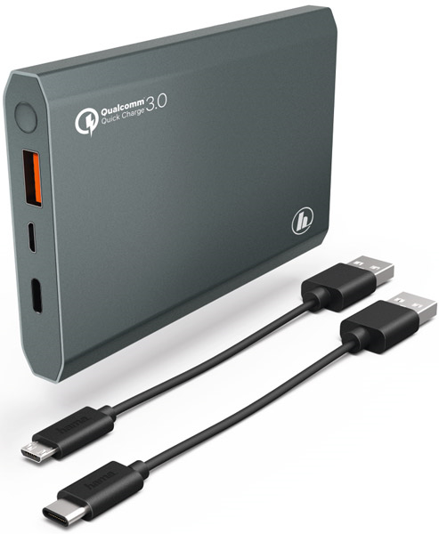 Hama 183352 Pa12 Power Pack 12000mah Anthracite - Powerbanks (TEL ...