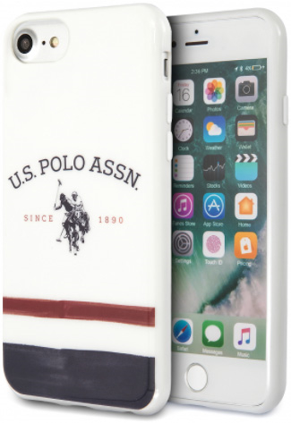US Polo Original Silicone Case Tricolore For Apple Iphone 8 / Apple ...