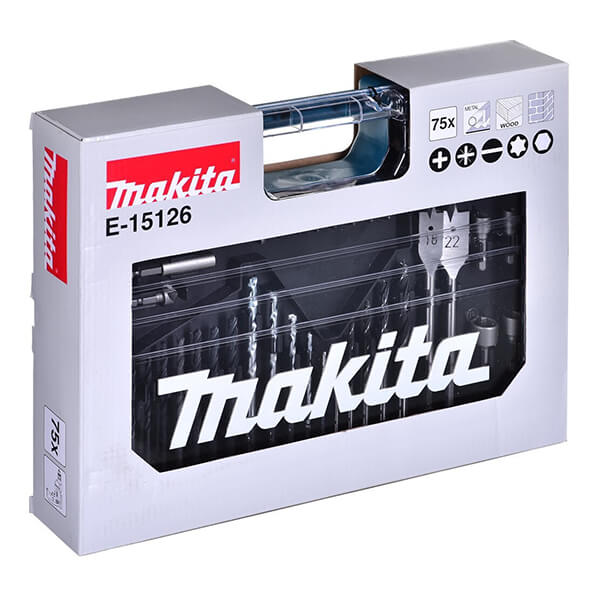 Σετ 75 Τεμ Κασετινα Makita Τρυπανια Μυτες Καρυδακια E-15126 - Κασετινες ...