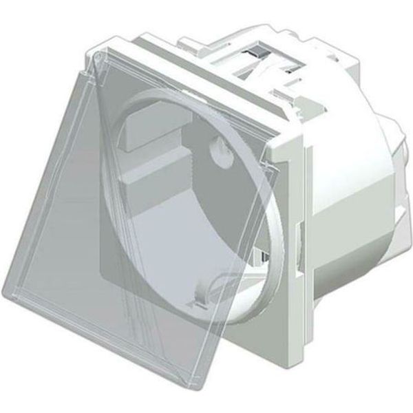 Geyer Πριζα Σουκο Με Καπακι 2 Θεσεων Λευκη 2ρ+ε 16α 250v Interio ...