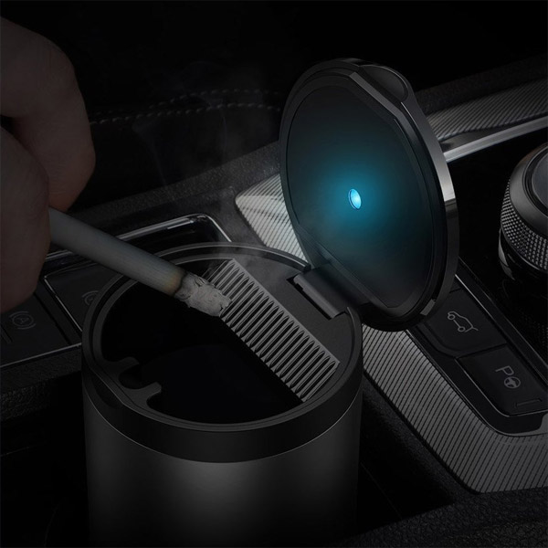 Baseus Premium Car Ashtray Titanium Grey Τασακι Αυτοκινητου ...