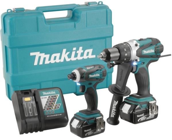 Δραπανοκατσαβιδο Μπαταριας Κρουστικο Makita 18v Dhp458d+παλμικο ...