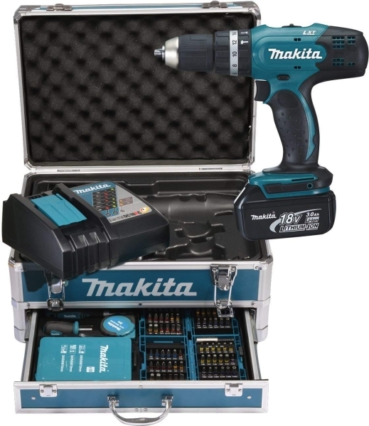 Κρουστικο Δραπανοκατσαβιδο Makita 18v 2x 3ah Μεταλλικη Βαλιτσα 96 ...