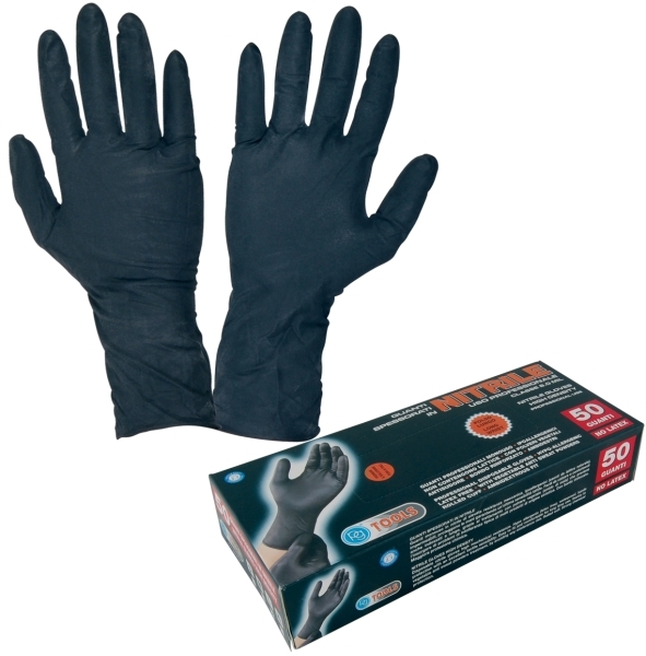 Γαντια Νιτριλιου 50 Τεμ Pg Γενικης Χρησης No Latex Large Μαυρα ...