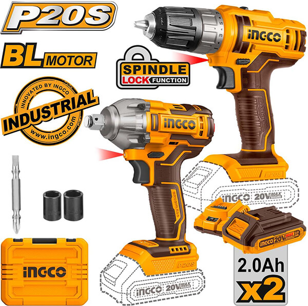 Εργαλεια Μπαταριας 20v Li-ion Σετ 2 Τεμ. Ingco Cosli230702 - Δραπανα ...