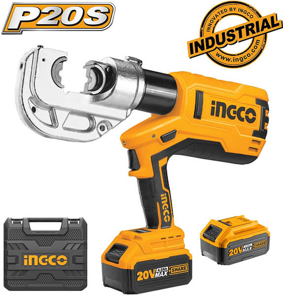 Υδραυλικη Πρεσα Καλωδιων Μπαταριας 20v Li-ion Ingco Ctli2002 ...