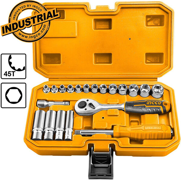 Σετ 20 Τεμ. Κασετινα Καρυδακια 1/4" Ingco Hkts14201 - Κασετινες - σετ ...