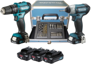Σετ Makita 12v Δραπανοκατσαβιδο Κρουστικο Hp333d+παλμικο Κατσαβιδι ...
